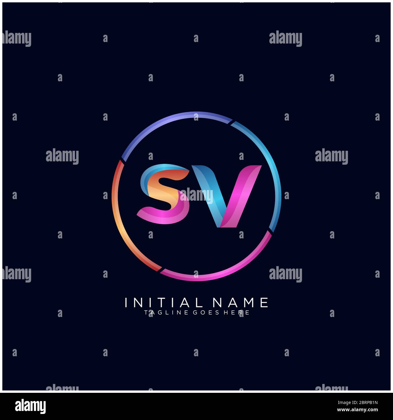 Initial letter sv Stock Vector Images - Alamy