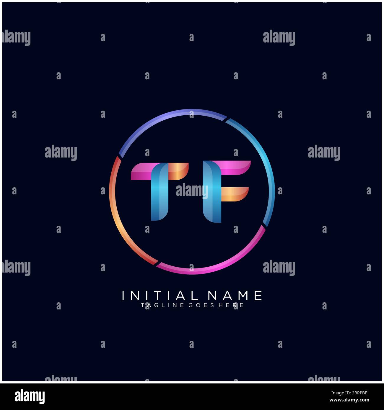 Letter tf vector vectors hi-res stock photography and images - Alamy