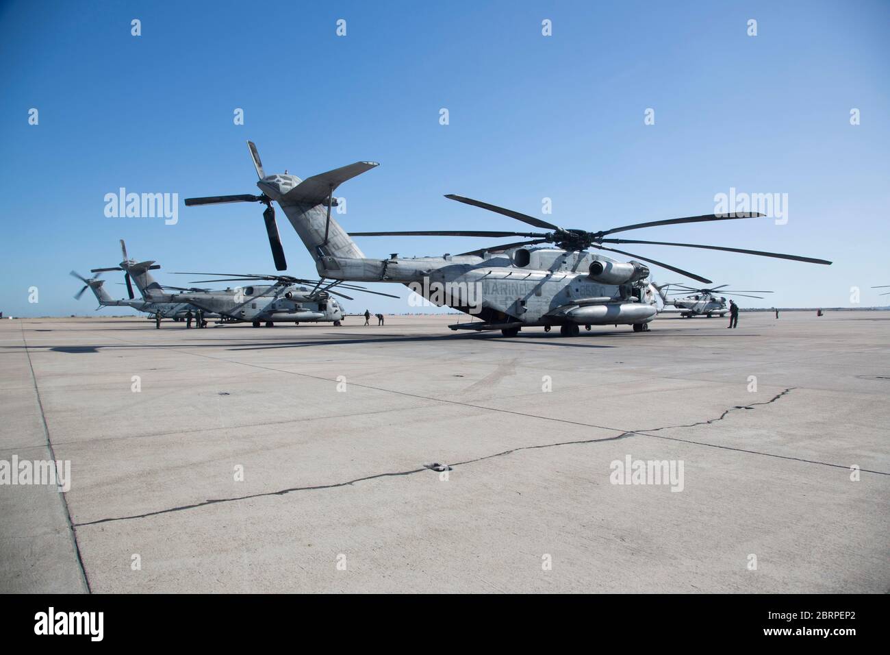 U.S. Marine Corps CH-53E Super Stallions assigned to Marine Heavy ...