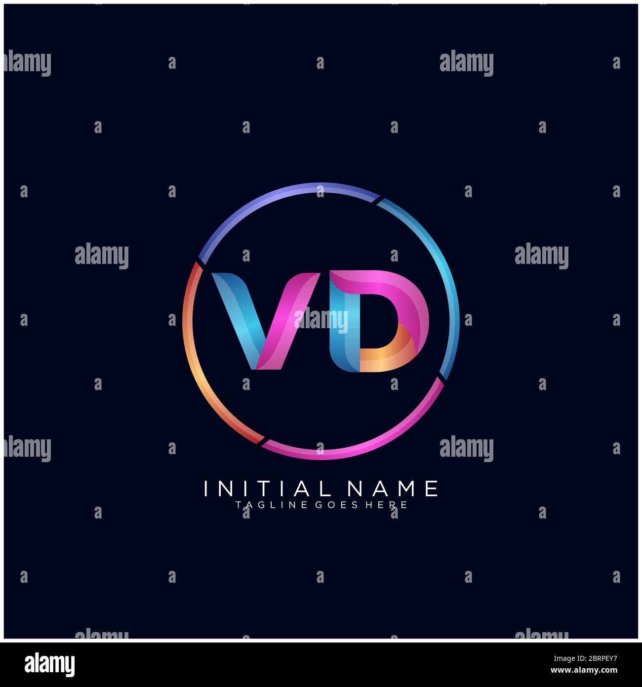Vd logo design hi-res stock photography and images - Alamy
