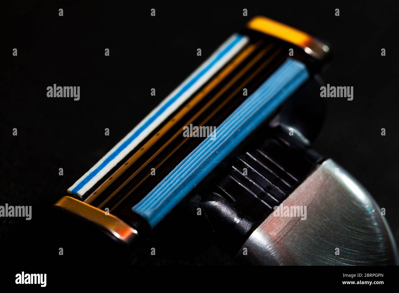 Sharp Metal Razor Blade Shaving Machine Photo Stock Photo - Alamy
