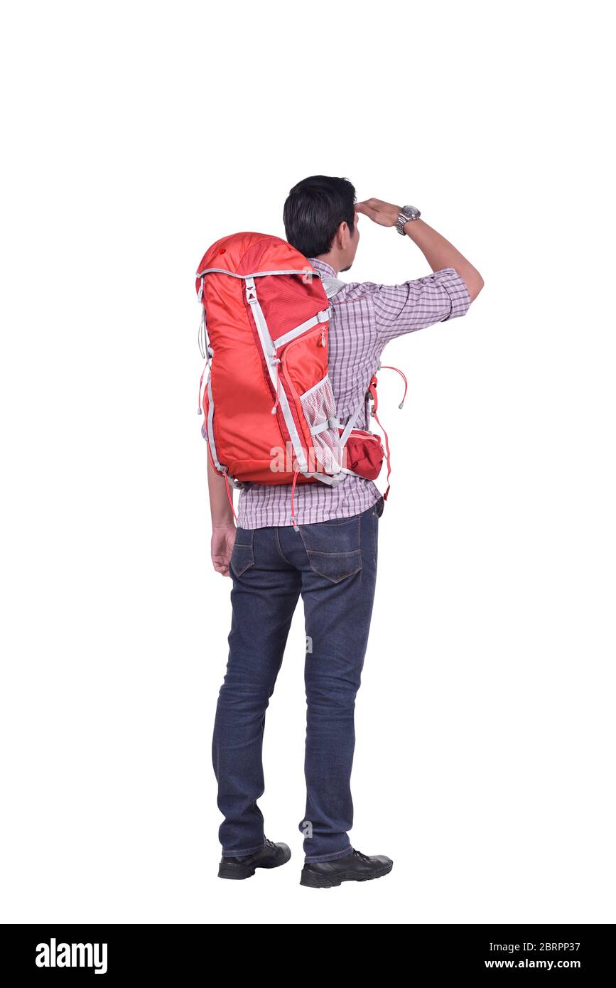 Tourist man posing over Cut Out Stock Images & Pictures - Alamy