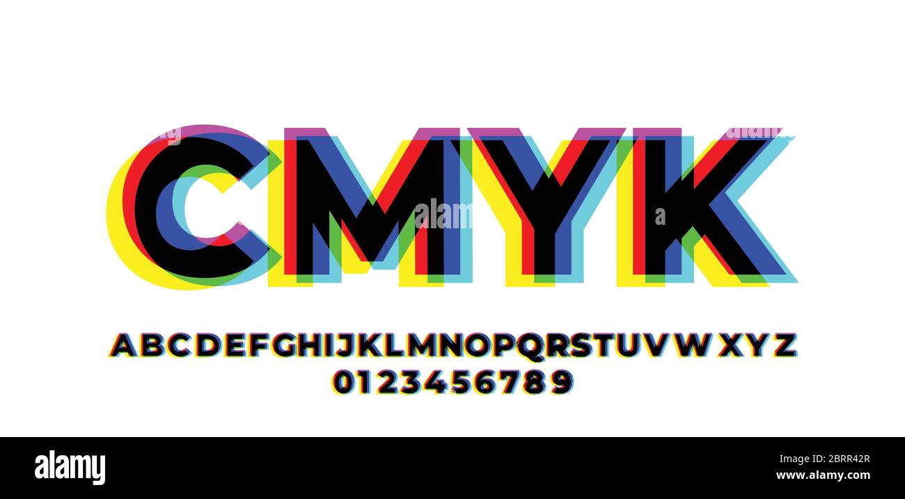 Rgb font hi-res stock photography and images - Alamy