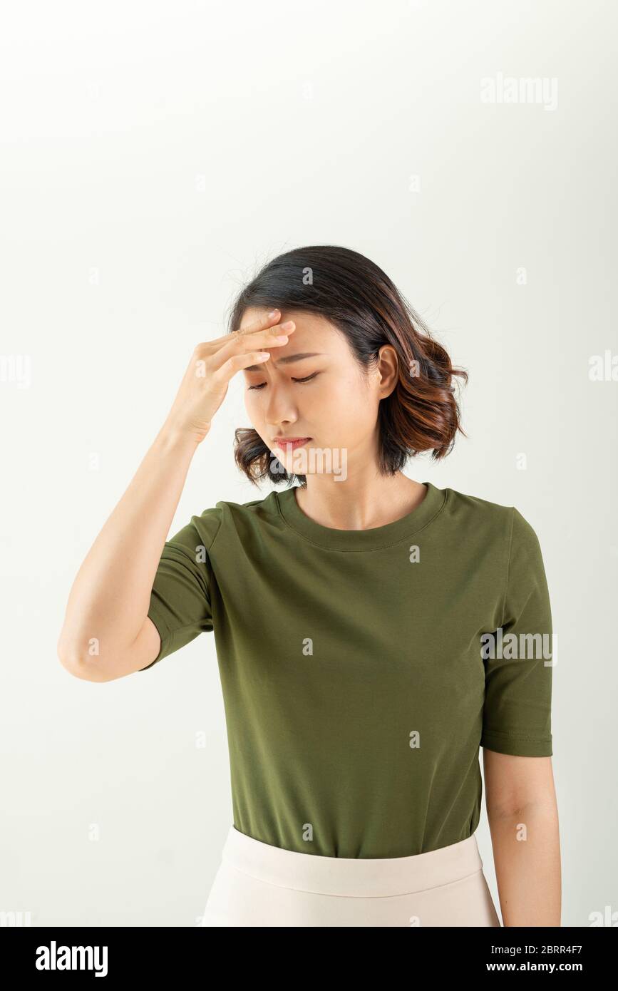 Portrait asian woman sad face hi-res stock photography and images - Alamy