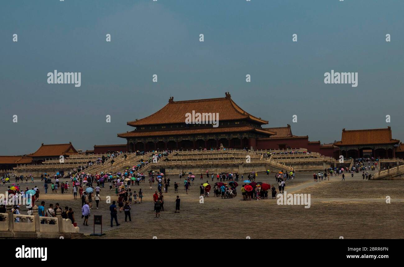 Beijing China Inside the forbidden city Stock Photo - Alamy