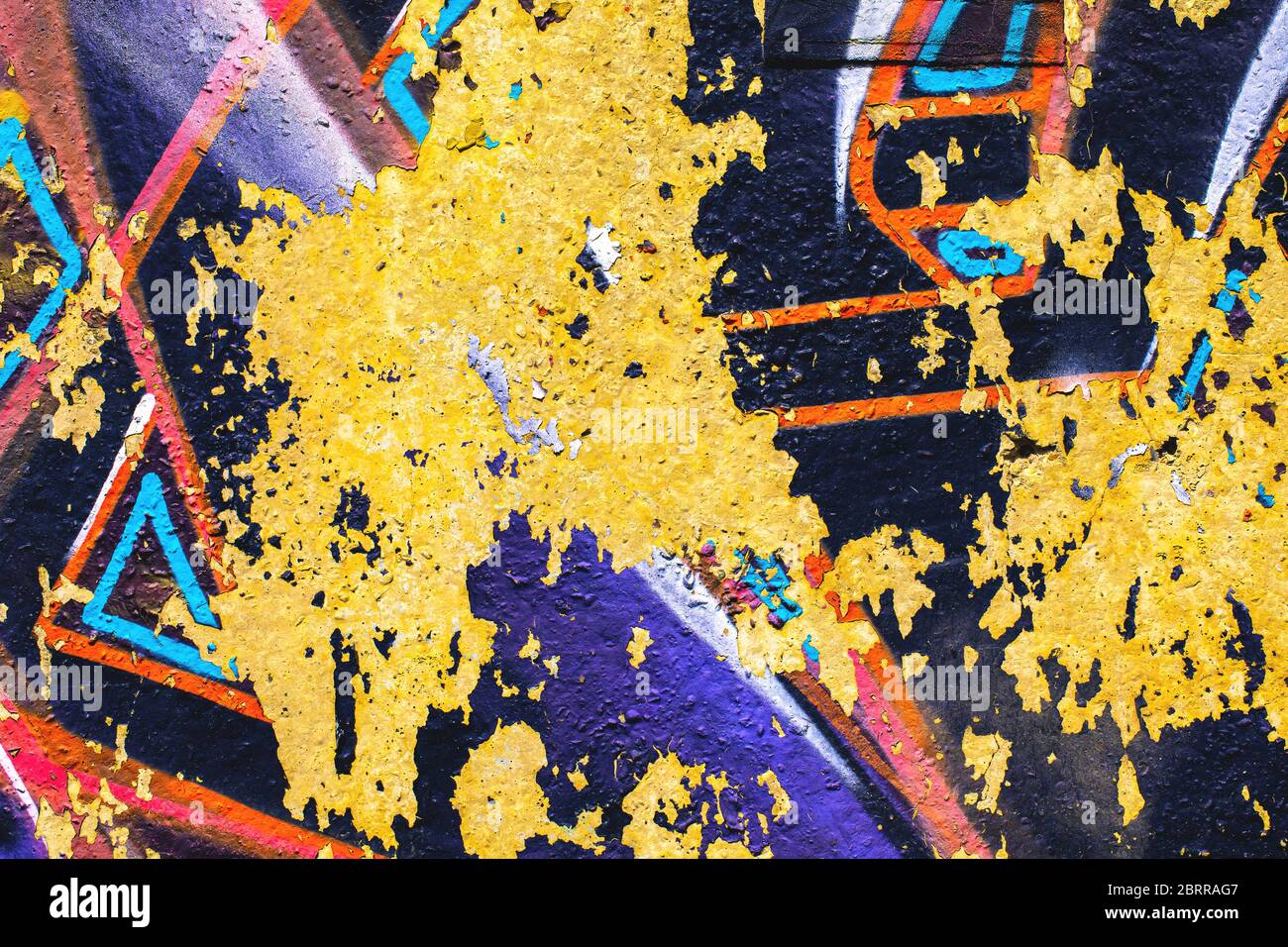 Closeup of colorful urban wall texture. Modern pattern for wallpaper ...