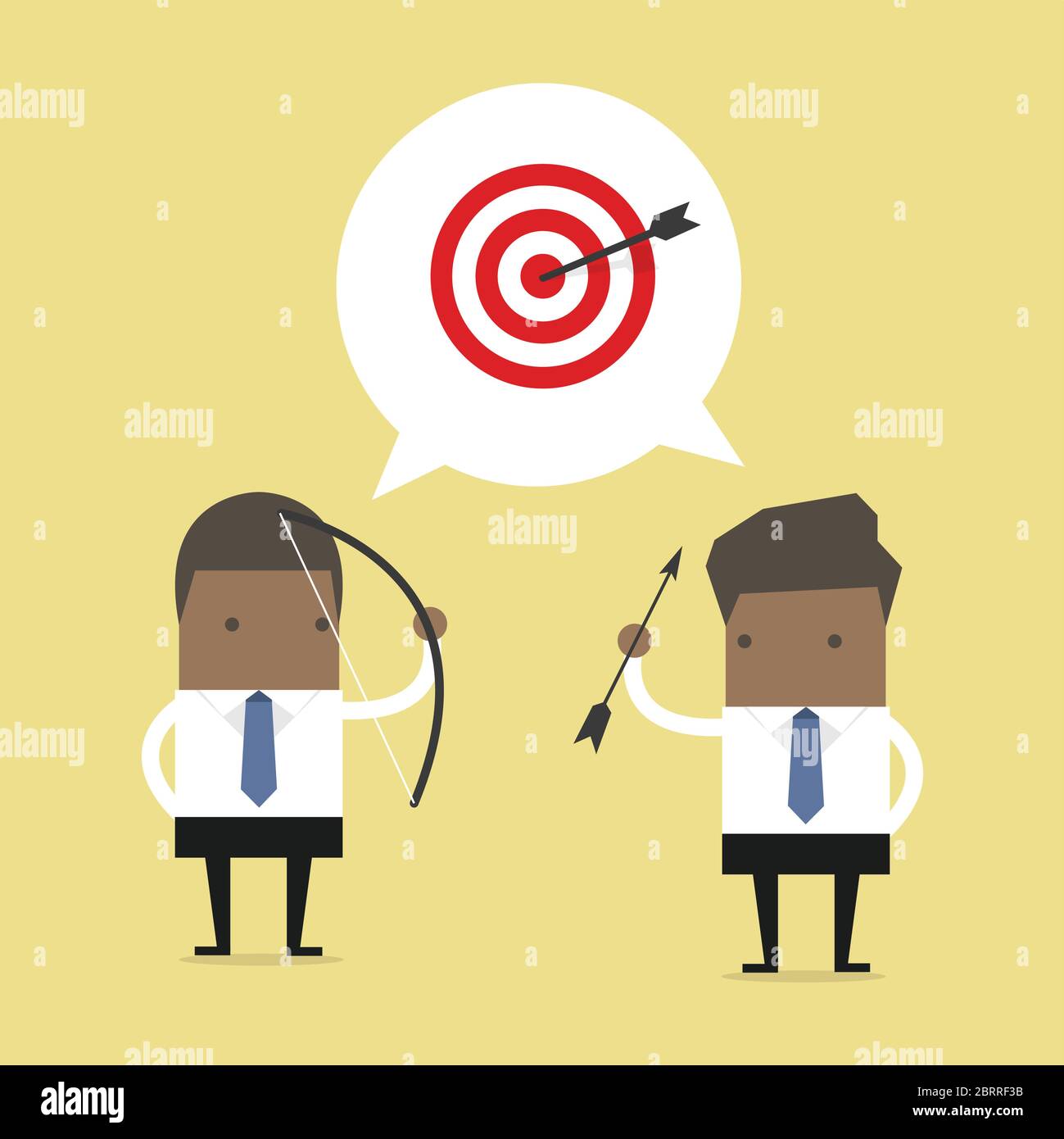 Business cartoon boss giving employee hi-res stock photography and ...