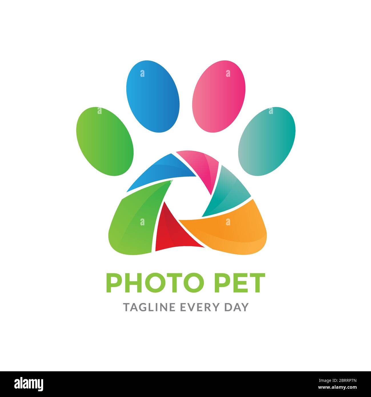 Pets photography logo design - vector Stock Vector Image & Art - Alamy