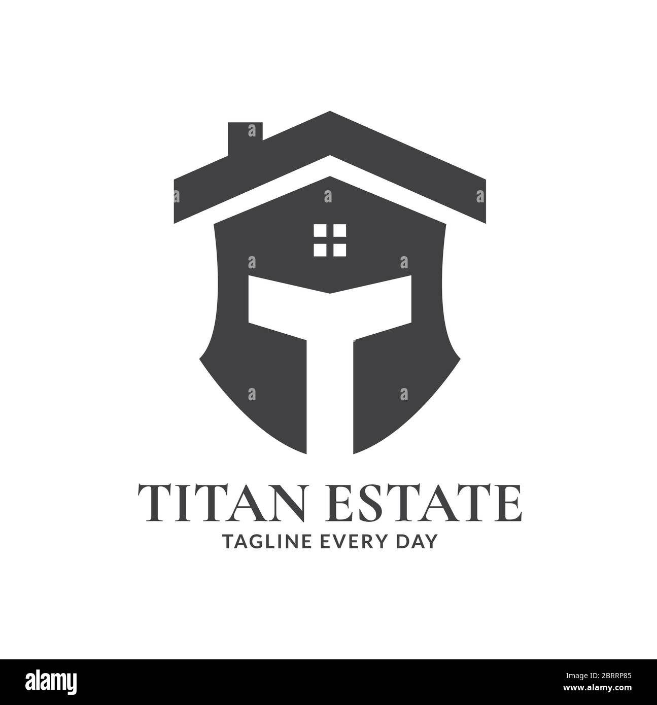 vintage real estate logo design - vector Stock Vector Image & Art - Alamy