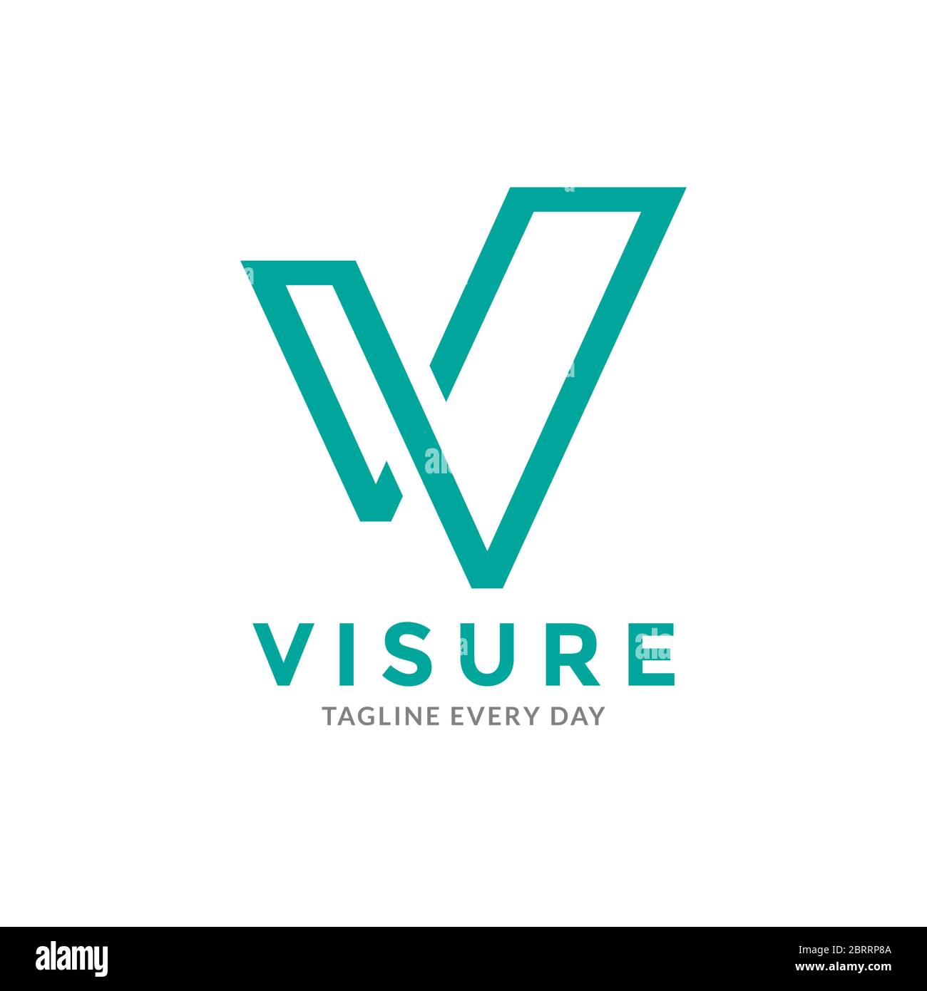 Letter V line logo design vector Stock Vector Image & Art - Alamy