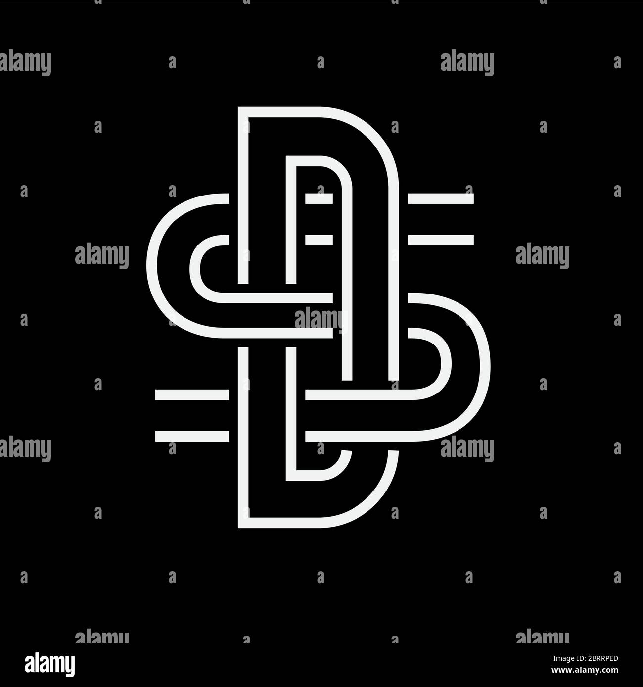 Letter DS line logo design Stock Vector Image & Art - Alamy