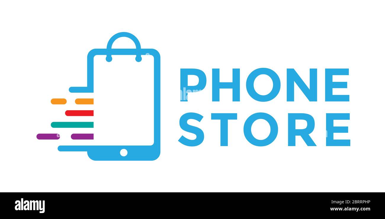 Smartphone shop sale logo design Stock Vector Image & Art - Alamy
