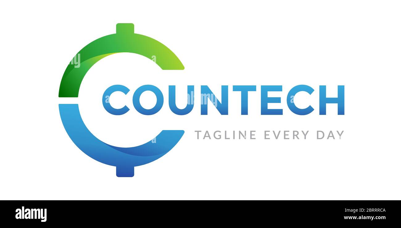 Letter C for count logo design Stock Vector Image & Art - Alamy