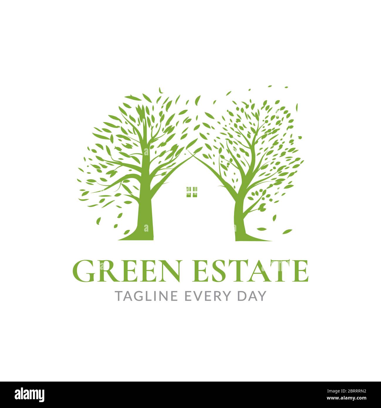 Village home logo hi-res stock photography and images - Alamy