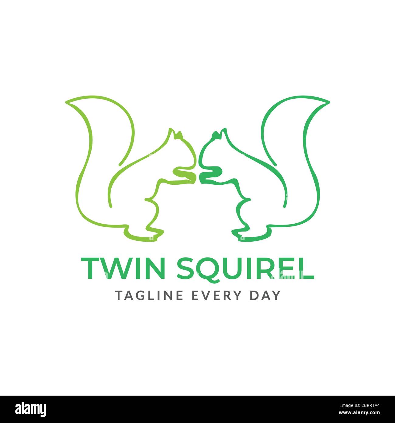 Vector black white squirrel Stock Vector Images - Alamy