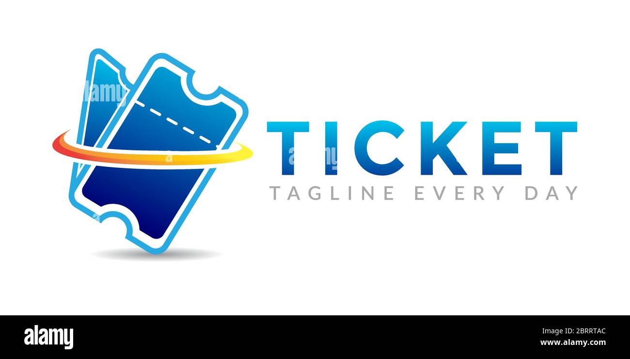 Ticket logo inspiration design vector Stock Vector Image & Art - Alamy