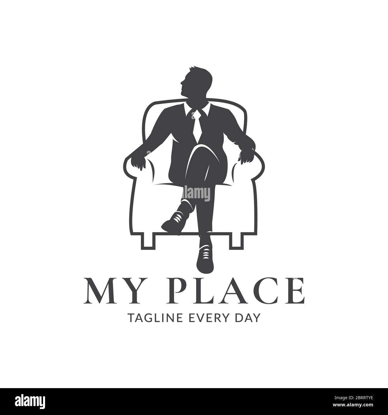 Man on his passion logo design Stock Vector Image & Art - Alamy