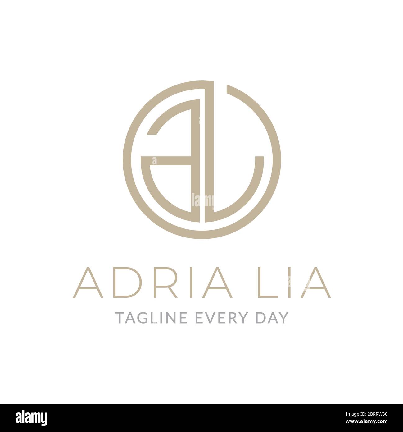 letter AL circle logo design Stock Vector Image & Art - Alamy