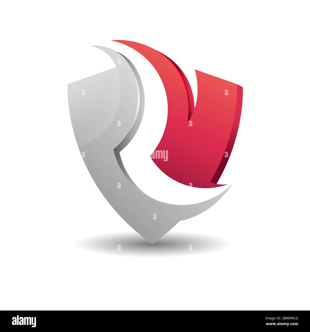 Letter R shield logo design Stock Vector Image & Art - Alamy