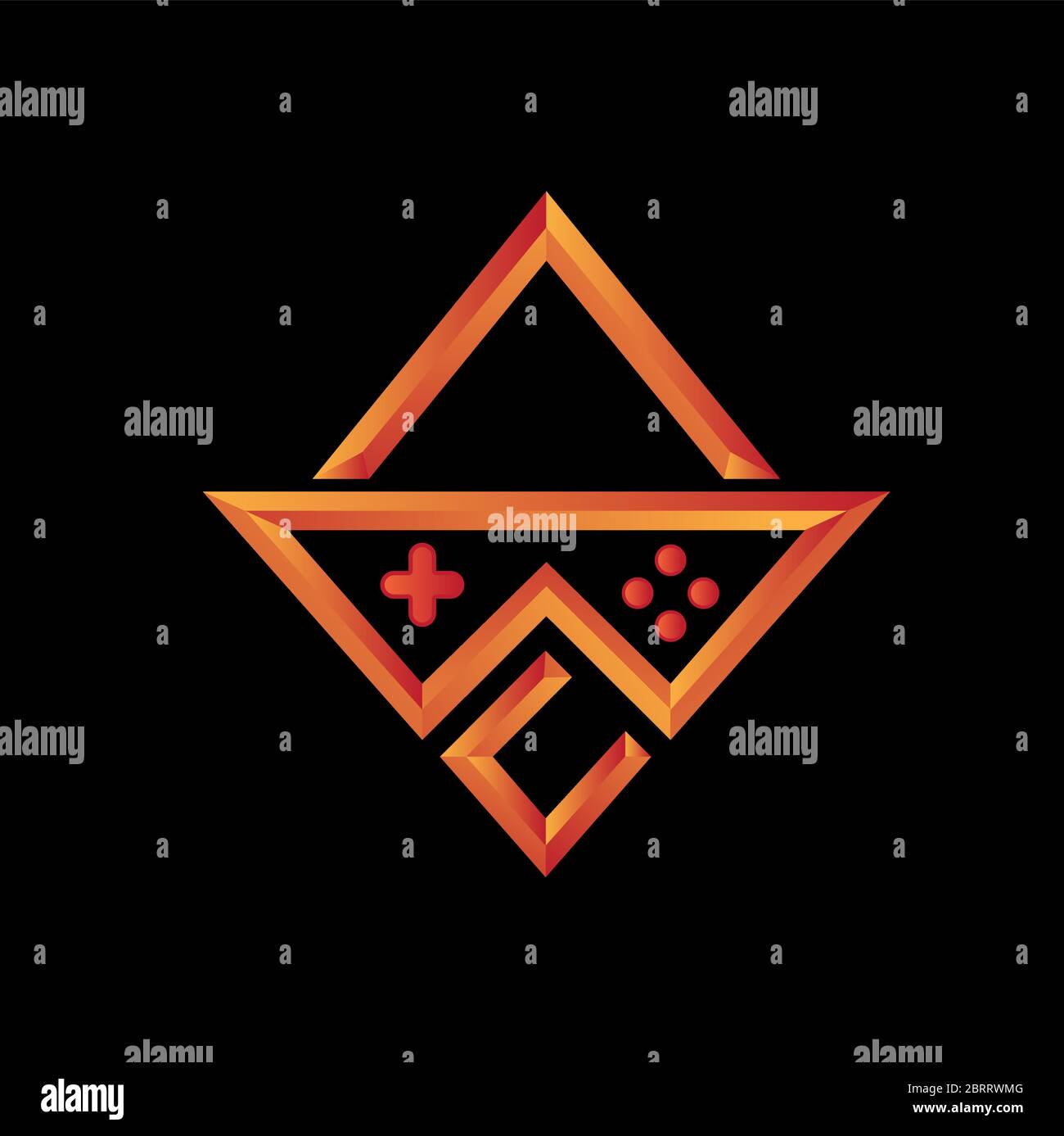 ABC gamer logo design template Stock Vector Image & Art - Alamy