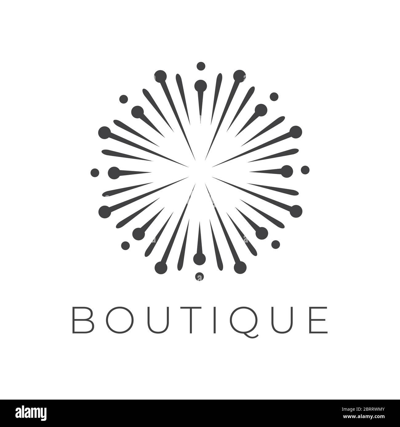 Minimalist sunburst logo design template Stock Vector Image & Art - Alamy