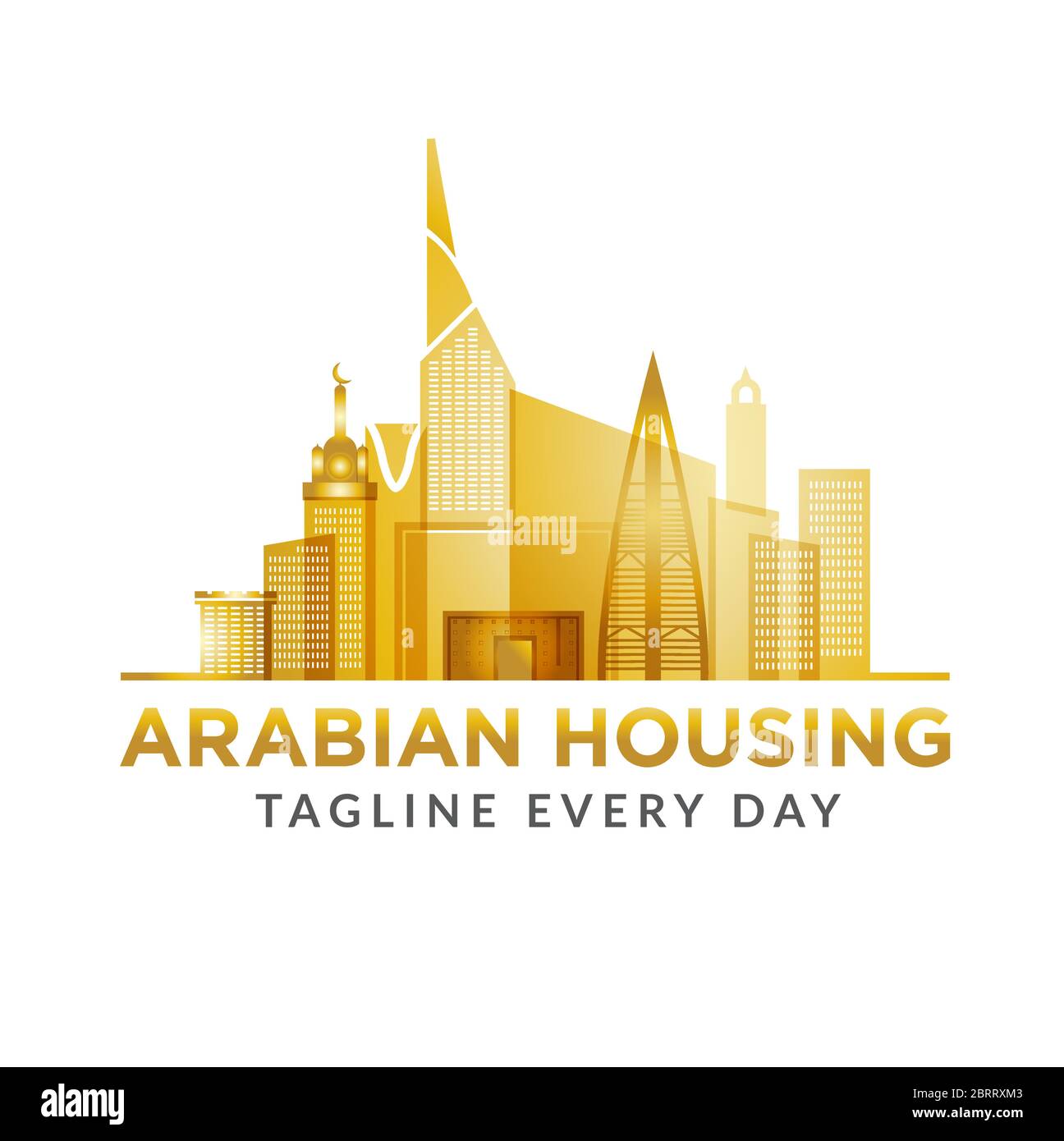 Arabian estate logo design template Stock Vector Image & Art - Alamy