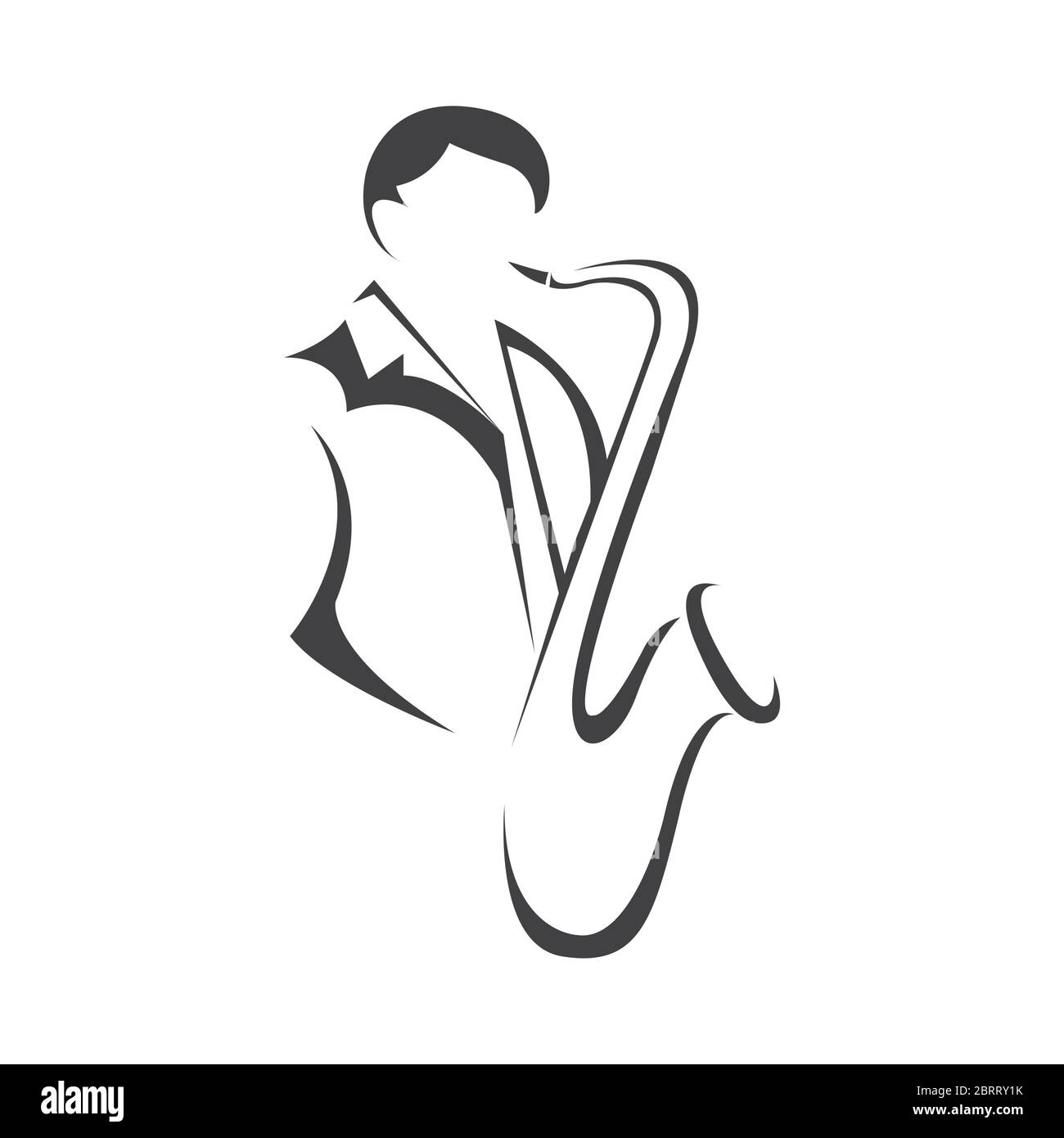 Male guitar player isolated Black and White Stock Photos & Images - Alamy