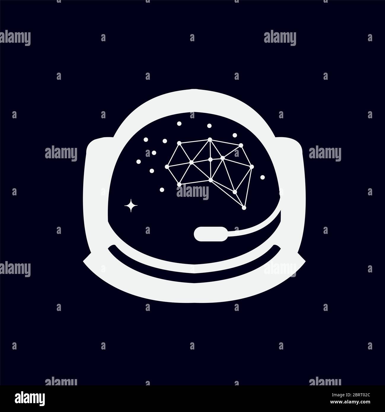 Astronaut helmet logo design templates Stock Vector Image & Art - Alamy