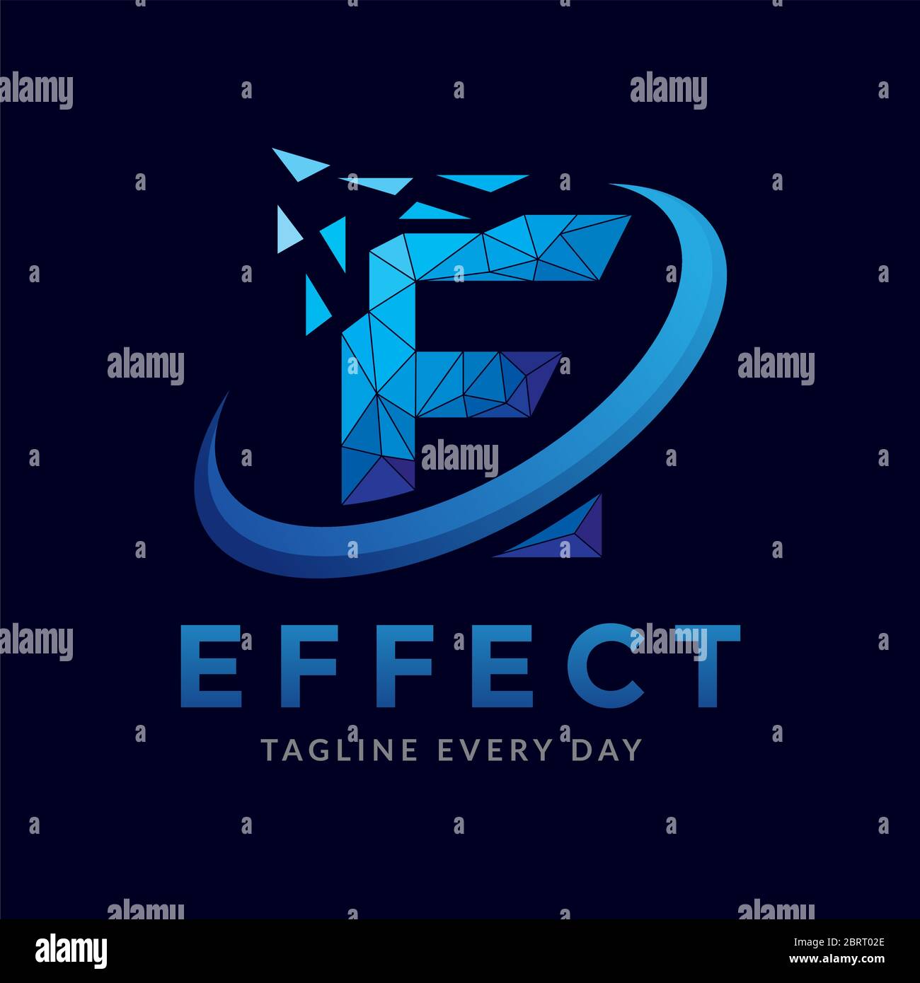 Abstract E tech logo design Stock Vector Image & Art - Alamy