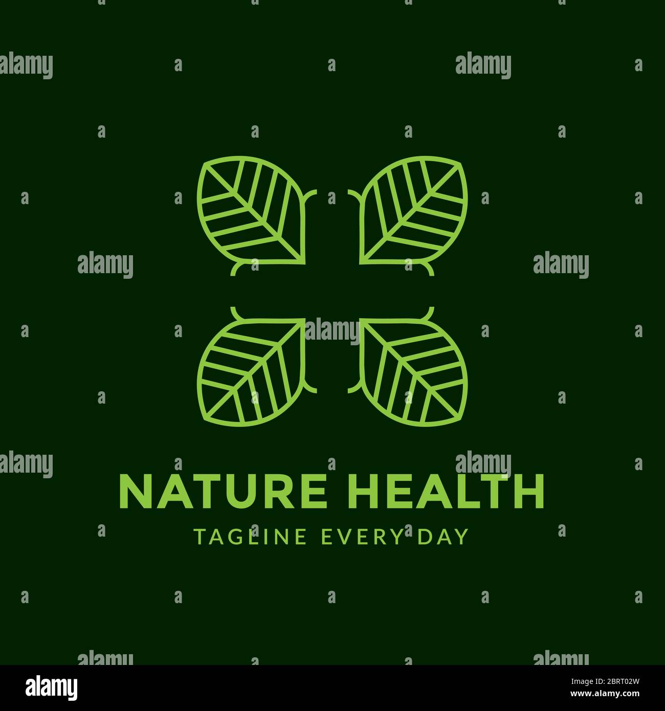 Green leaf medical logo design Stock Vector Image & Art - Alamy