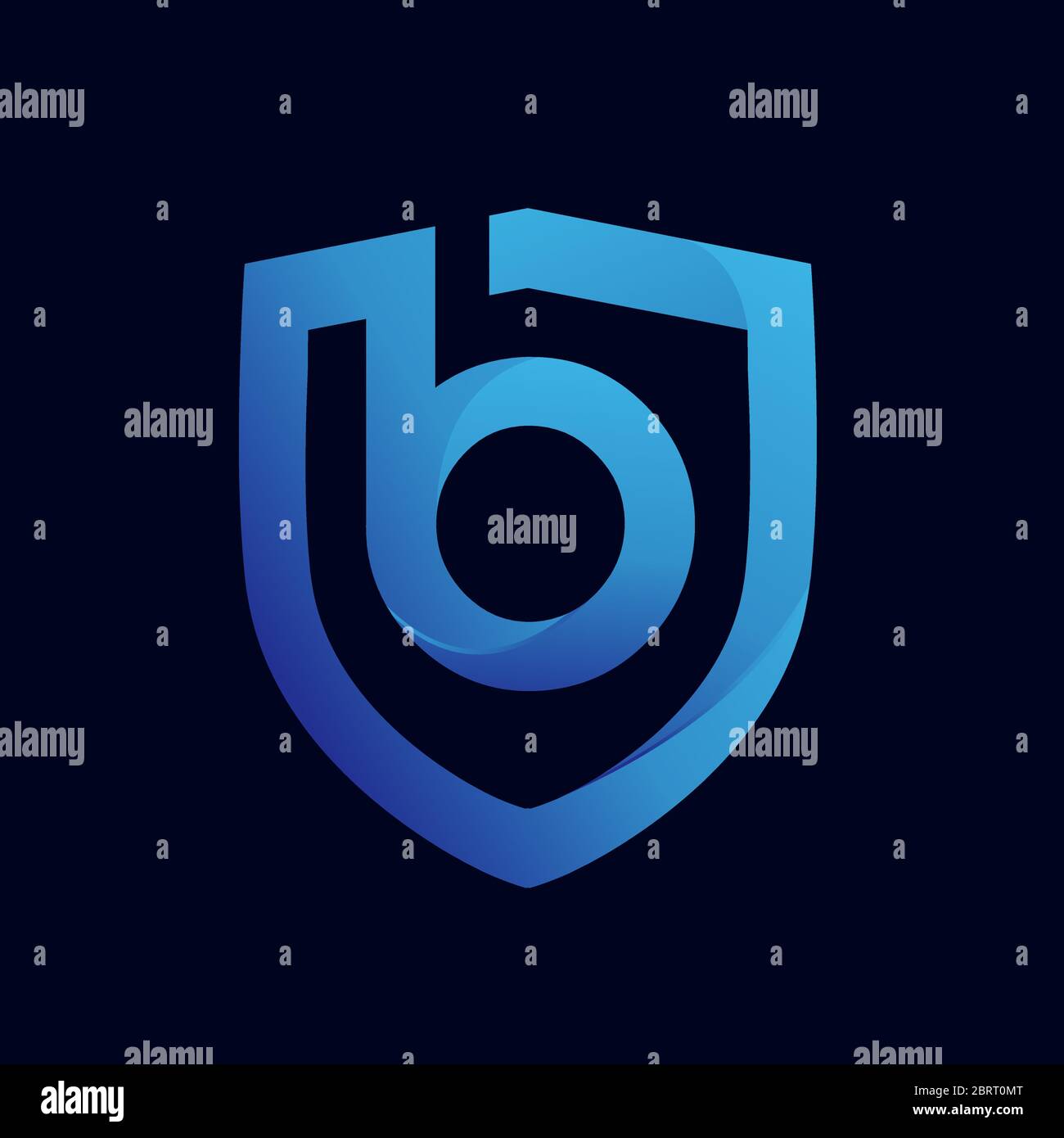 Shield B logo design template Stock Vector Image & Art - Alamy
