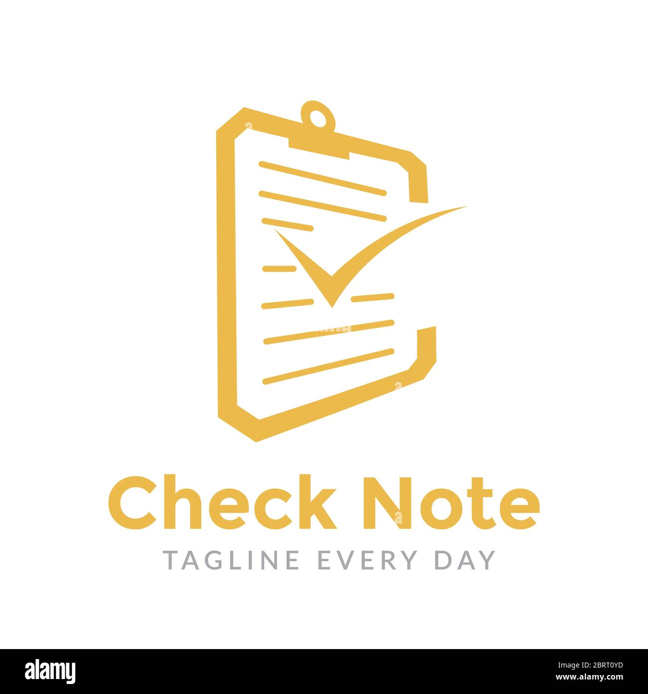 Check Note logo design template Stock Vector Image & Art - Alamy
