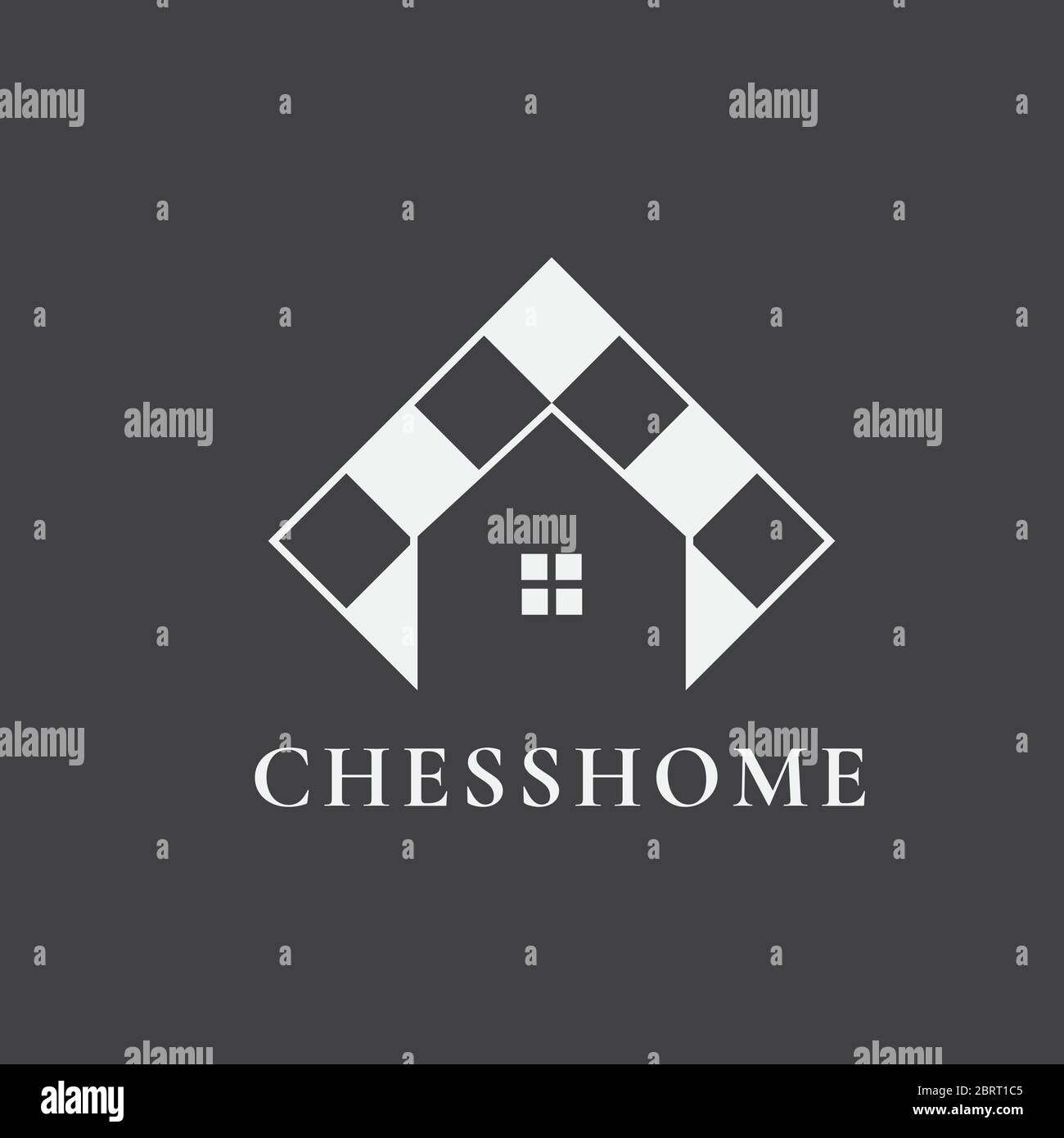 Chess home logo design template Stock Vector Image & Art - Alamy