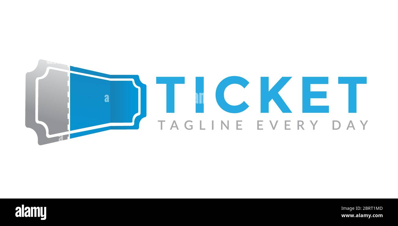 ticket logo design template vector Stock Vector Image & Art - Alamy