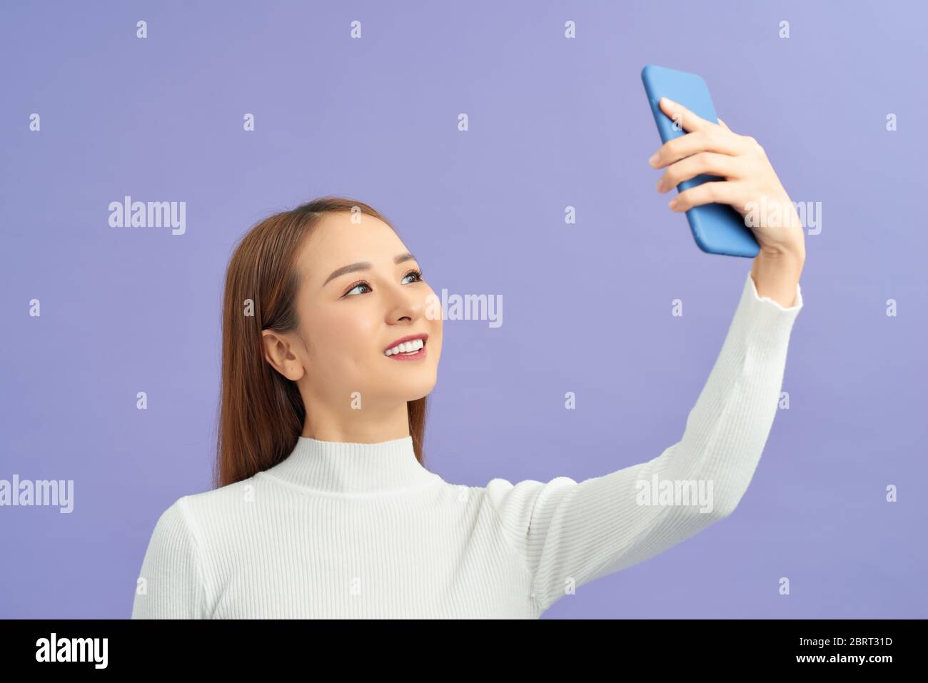 a beautiful girl taking selfie Stock Photo - Alamy