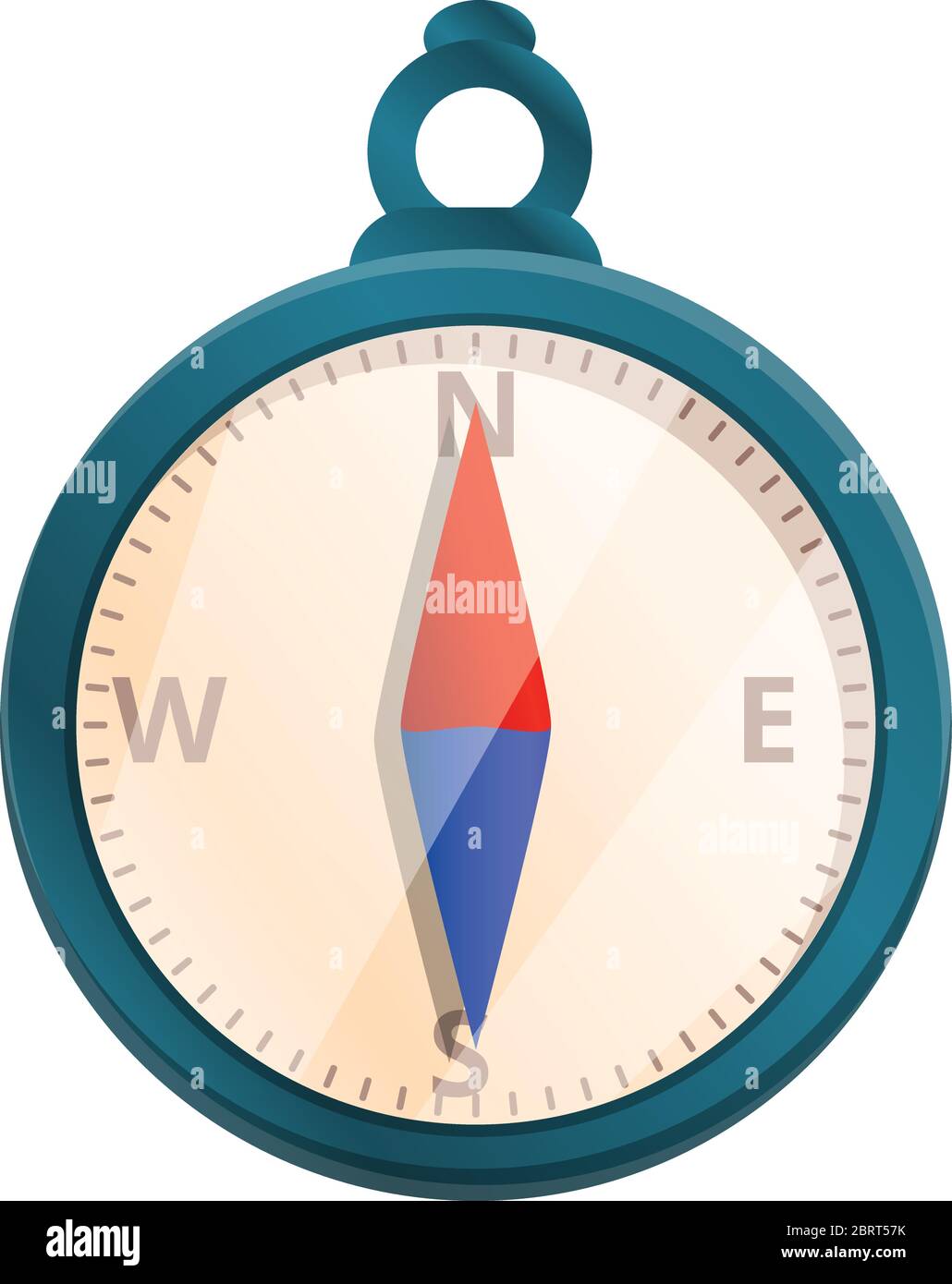 Travel hand compass icon. Cartoon of travel hand compass vector icon ...