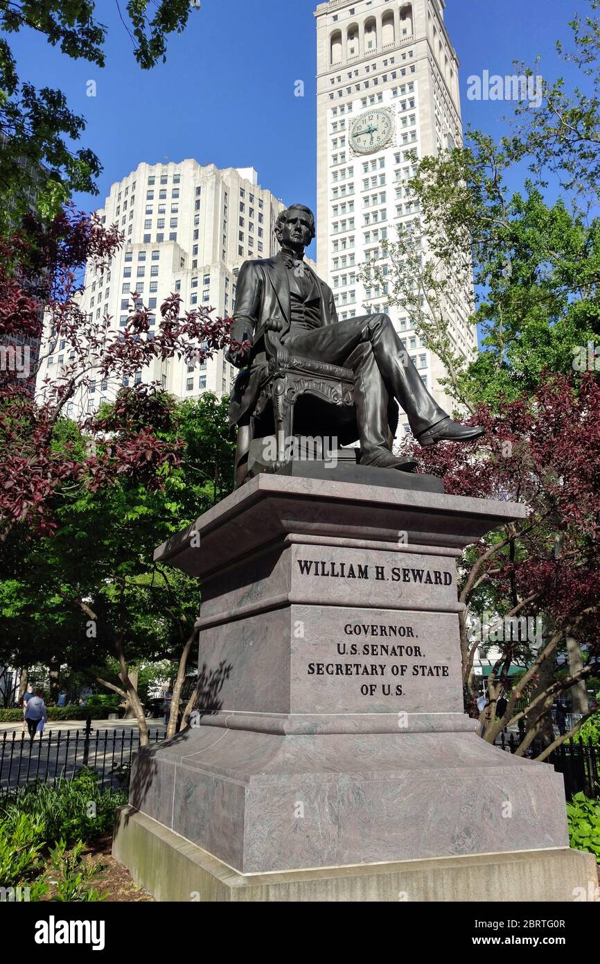 Monument to William H. Seward, the US statesman of 19th century, by ...