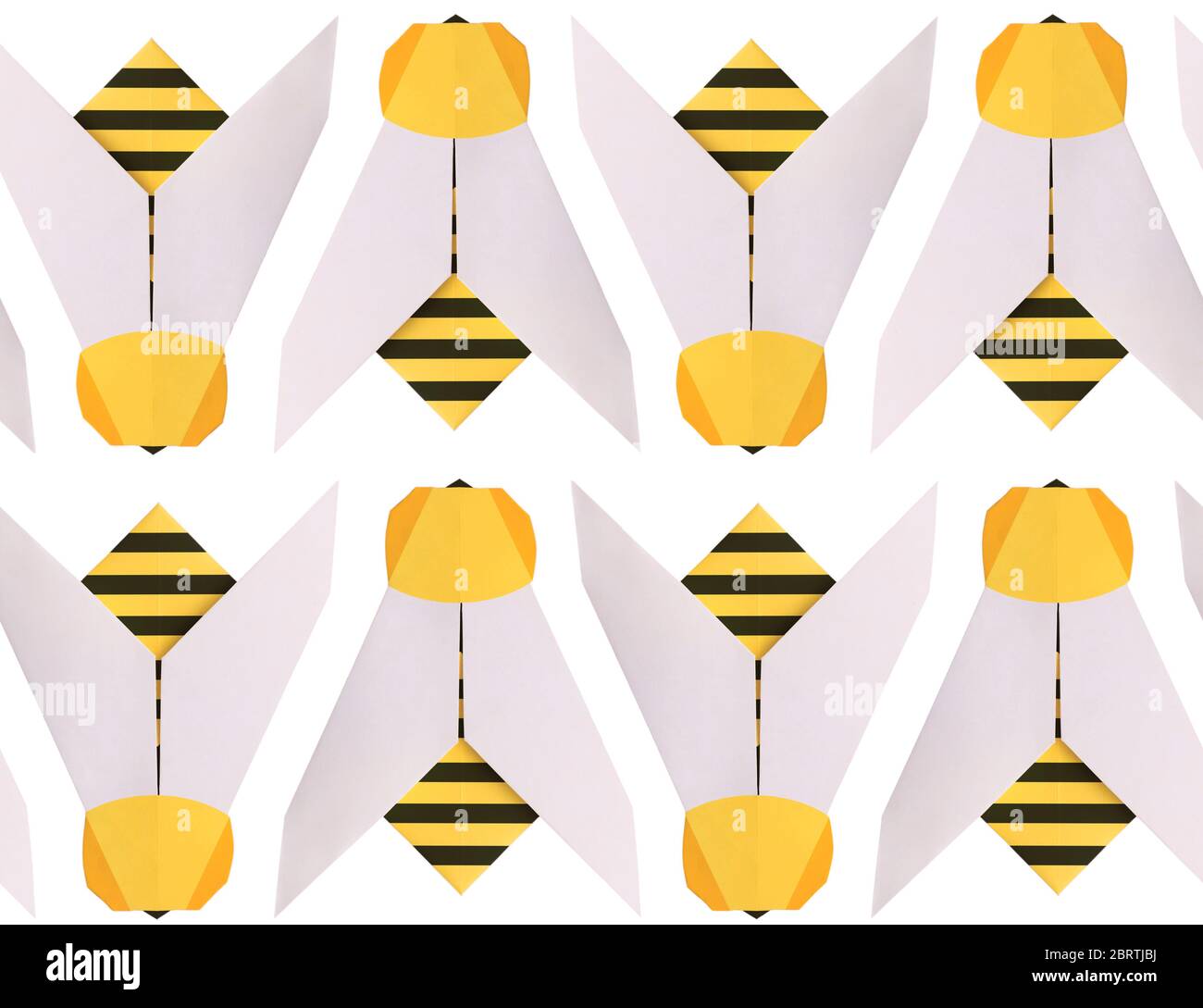 Seamless pattern with bees pattern on a white background Stock Photo ...