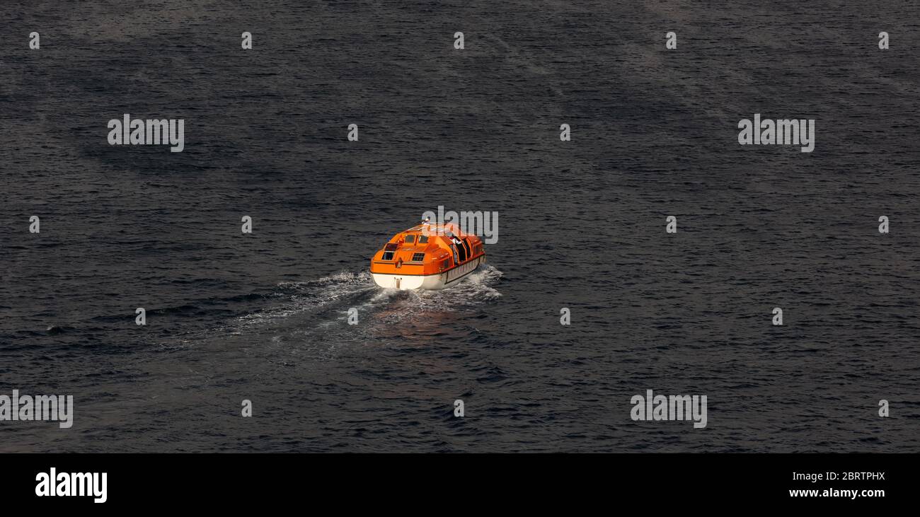 Ship lifeboat inside hi-res stock photography and images - Alamy