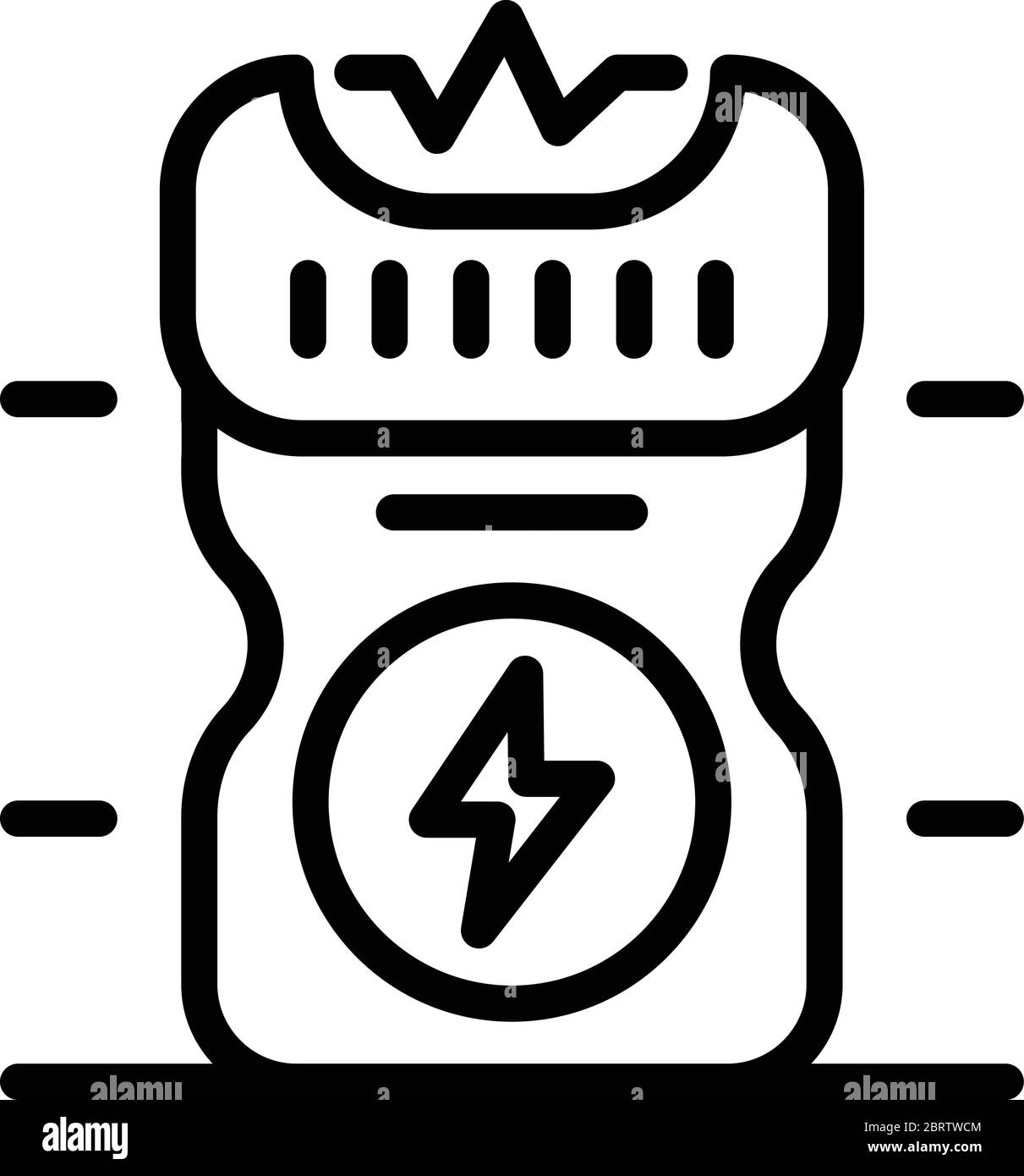 Electro shocker icon outline hi-res stock photography and images - Alamy
