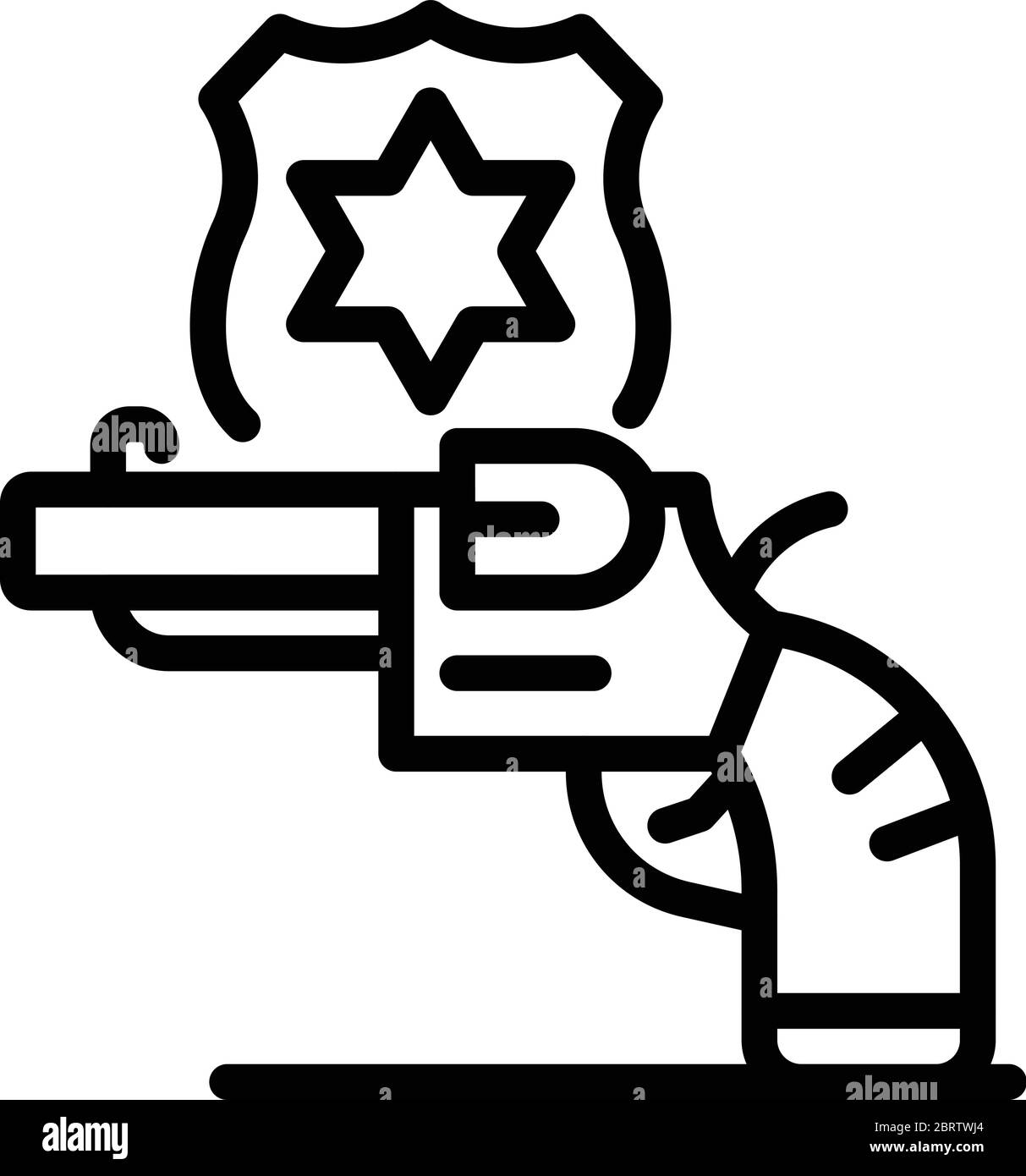 Pointing revolver Stock Vector Images - Alamy