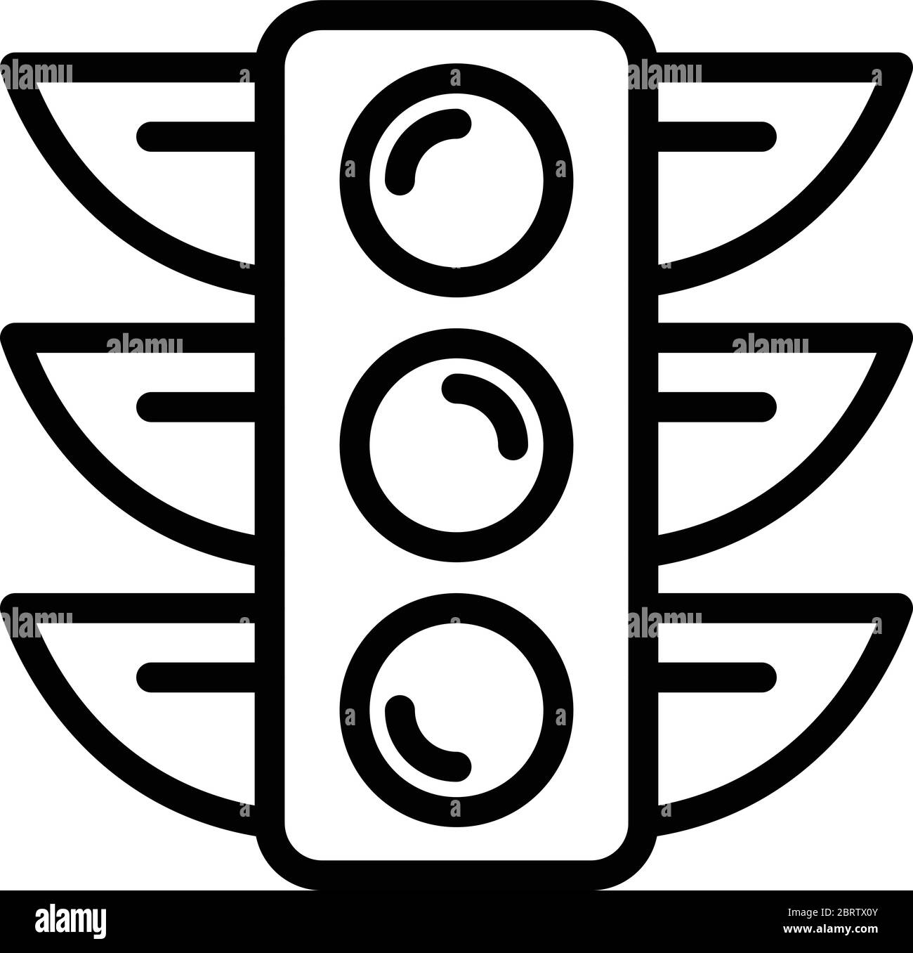 Traffic lights icon, outline style Stock Vector Image & Art - Alamy