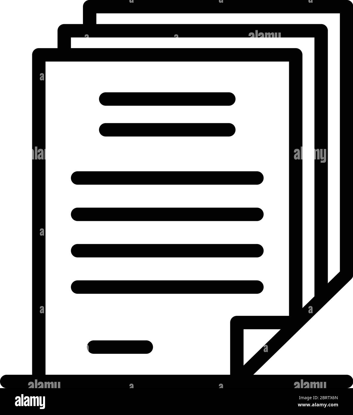 Police station document icon, outline style Stock Vector Image & Art ...