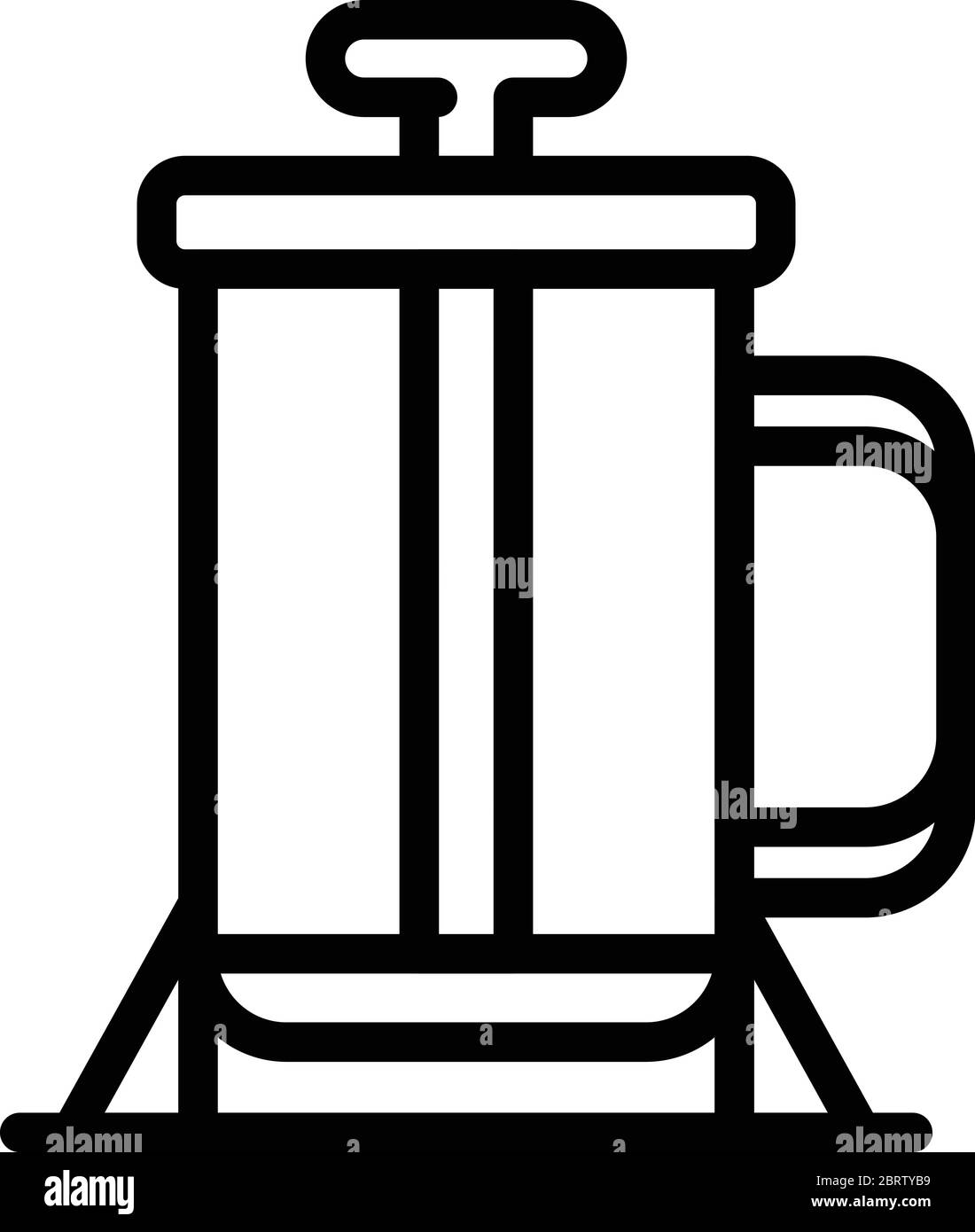 Brewing coffee alternative method Stock Vector Images - Alamy