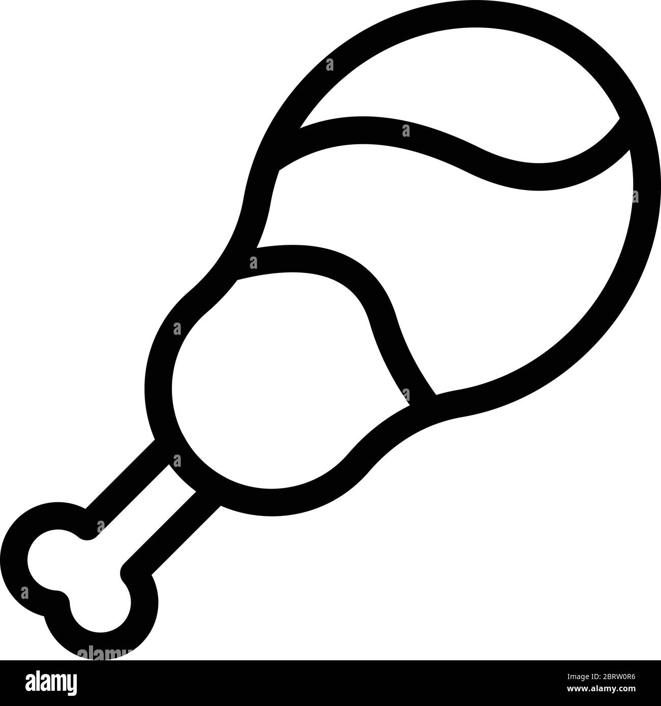 Meat bone icon, outline style Stock Vector Image & Art - Alamy