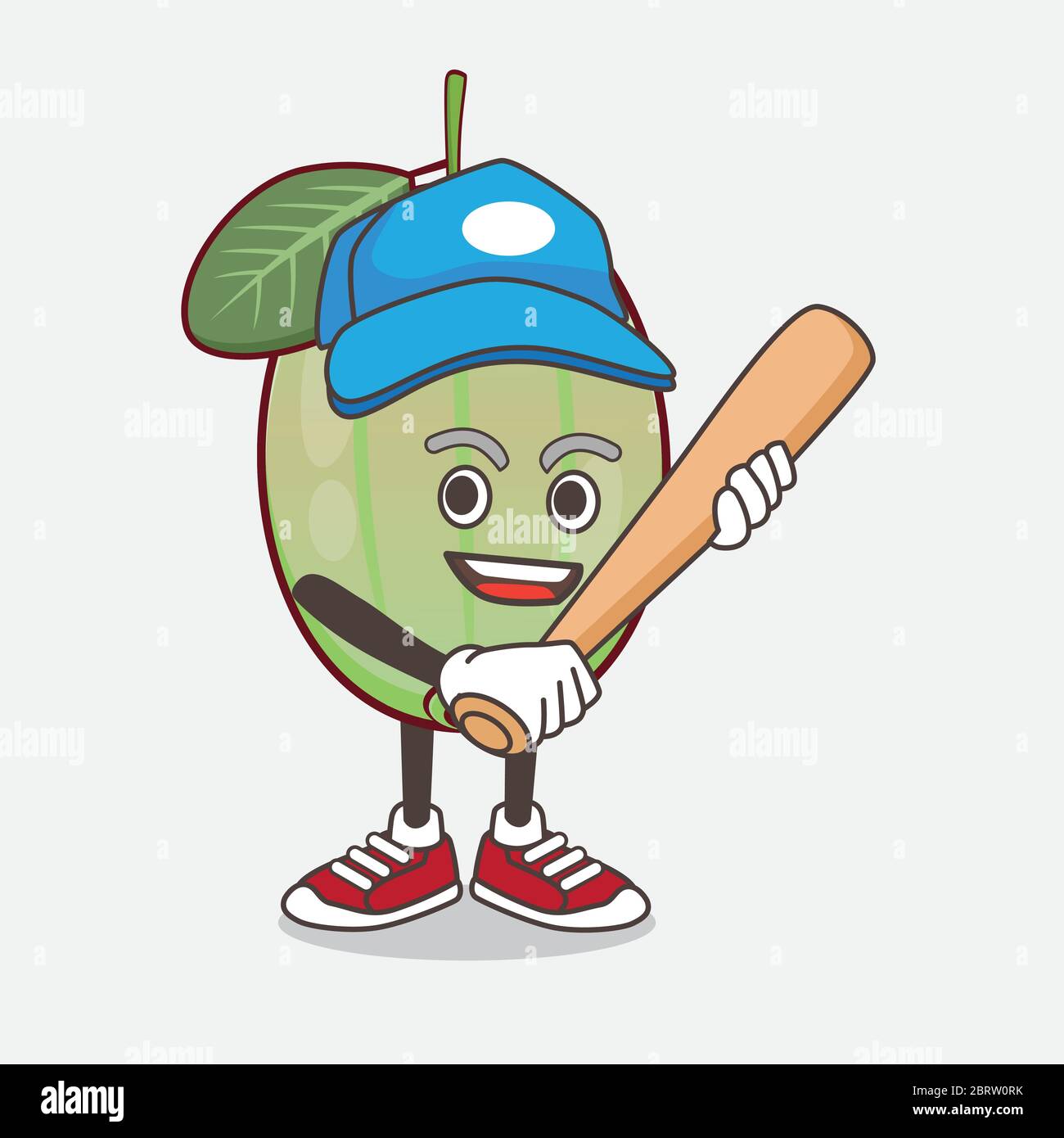 An illustration of Ogeechee Lime cartoon mascot character playing ...