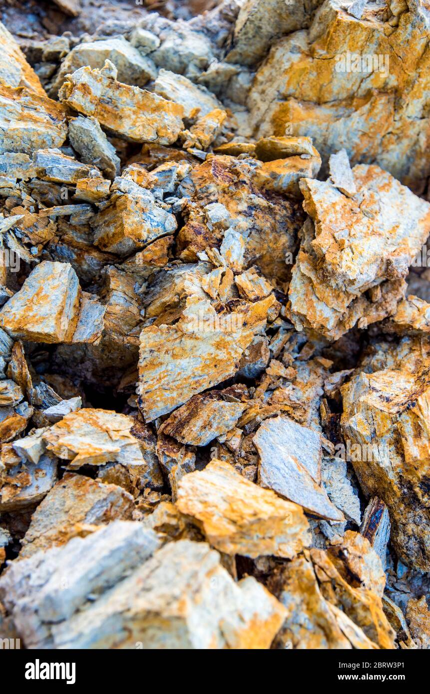Texture of stone and soil on rocky mountain soil Stock Photo - Alamy