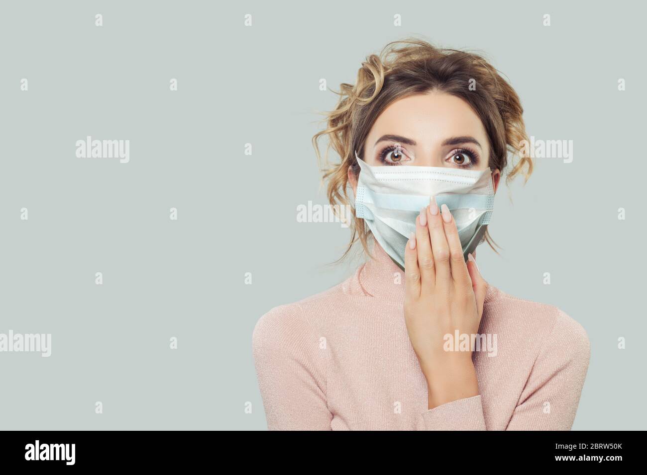 Girl in protective mask manicure hi-res stock photography and images ...