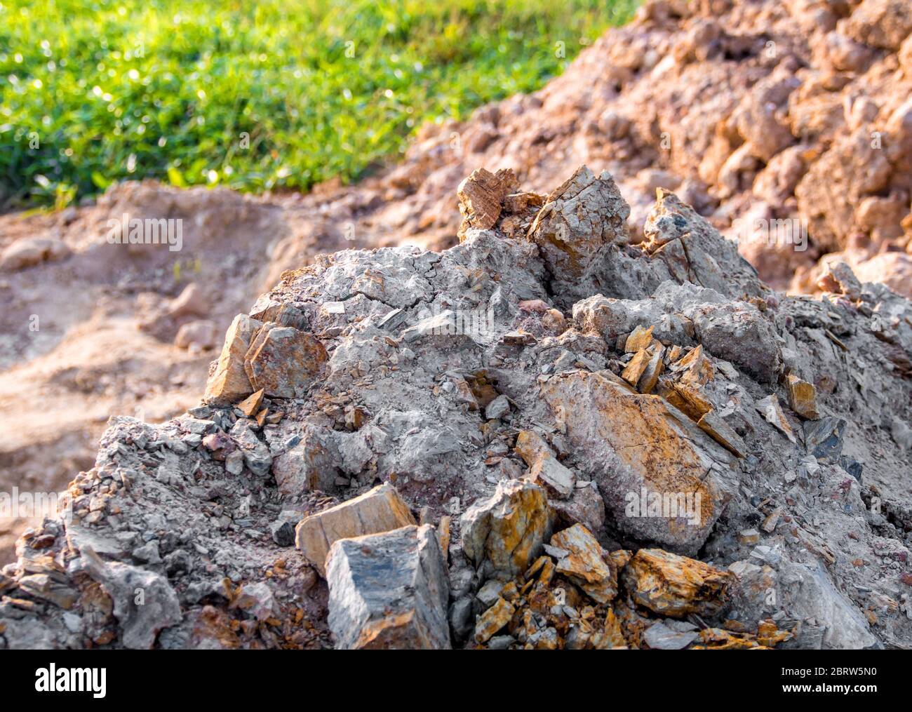 Texture of stone and soil on rocky mountain soil Stock Photo - Alamy