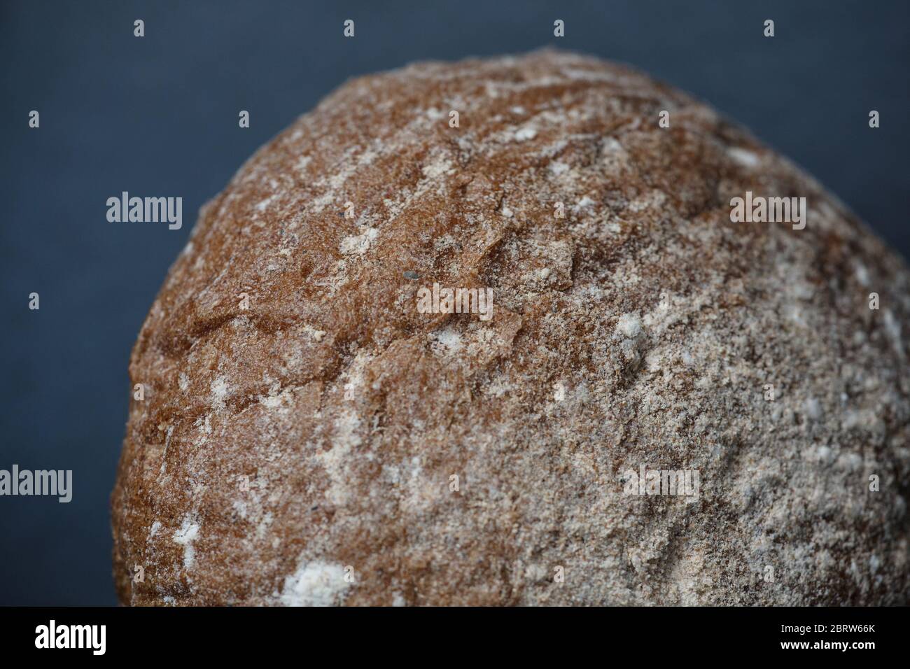 Rustic bread with bran. Hearth bread close up. Bread texture, close up ...